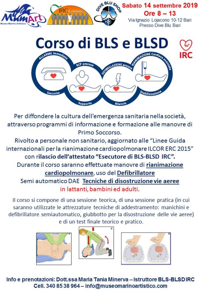 BARI - Corso di primo soccorso BLS-BLSD - 14-09-2019